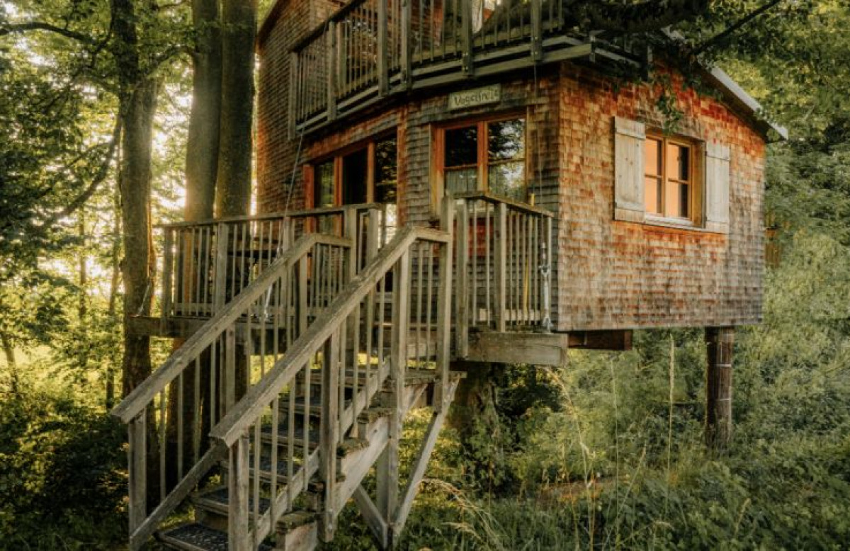 Ferienhof & Baumhaushotel Allgäu à Betzigau | Treehouse en Bavière ...