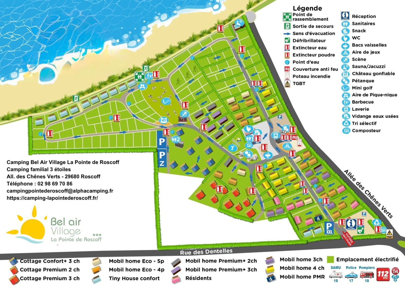 Tiny Lodge Uitzicht op zee - 4 persoons op Camping Seasonova La Pointe ...