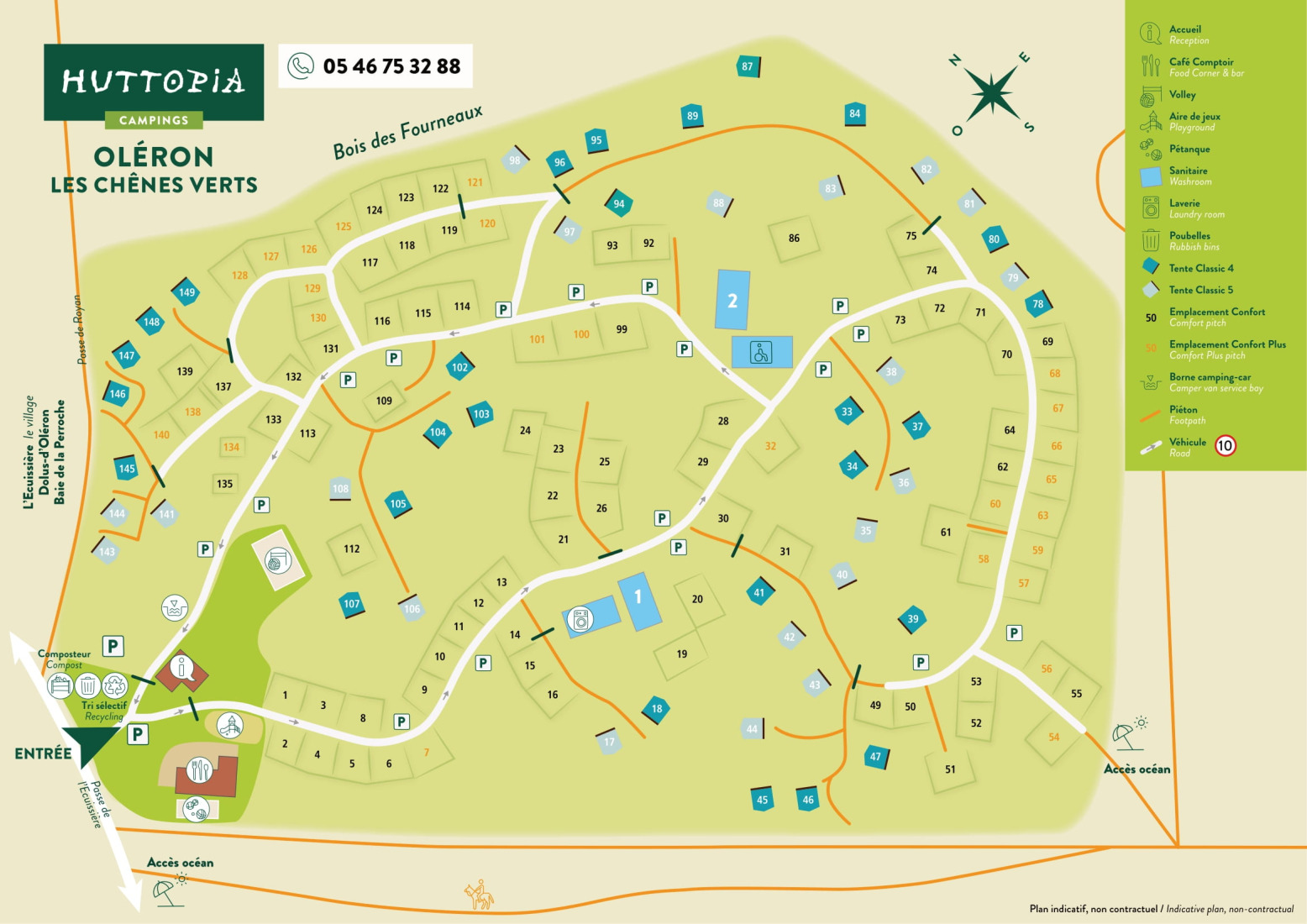Huttopia Oléron Les Chênes Verts en France 🇫🇷 - réserver maintenant